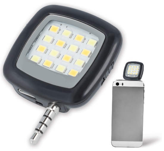 Flash LEDs Selfies por Jack 3,5mm (16 LEDs) p/ Smartphones - UNIFAX ...